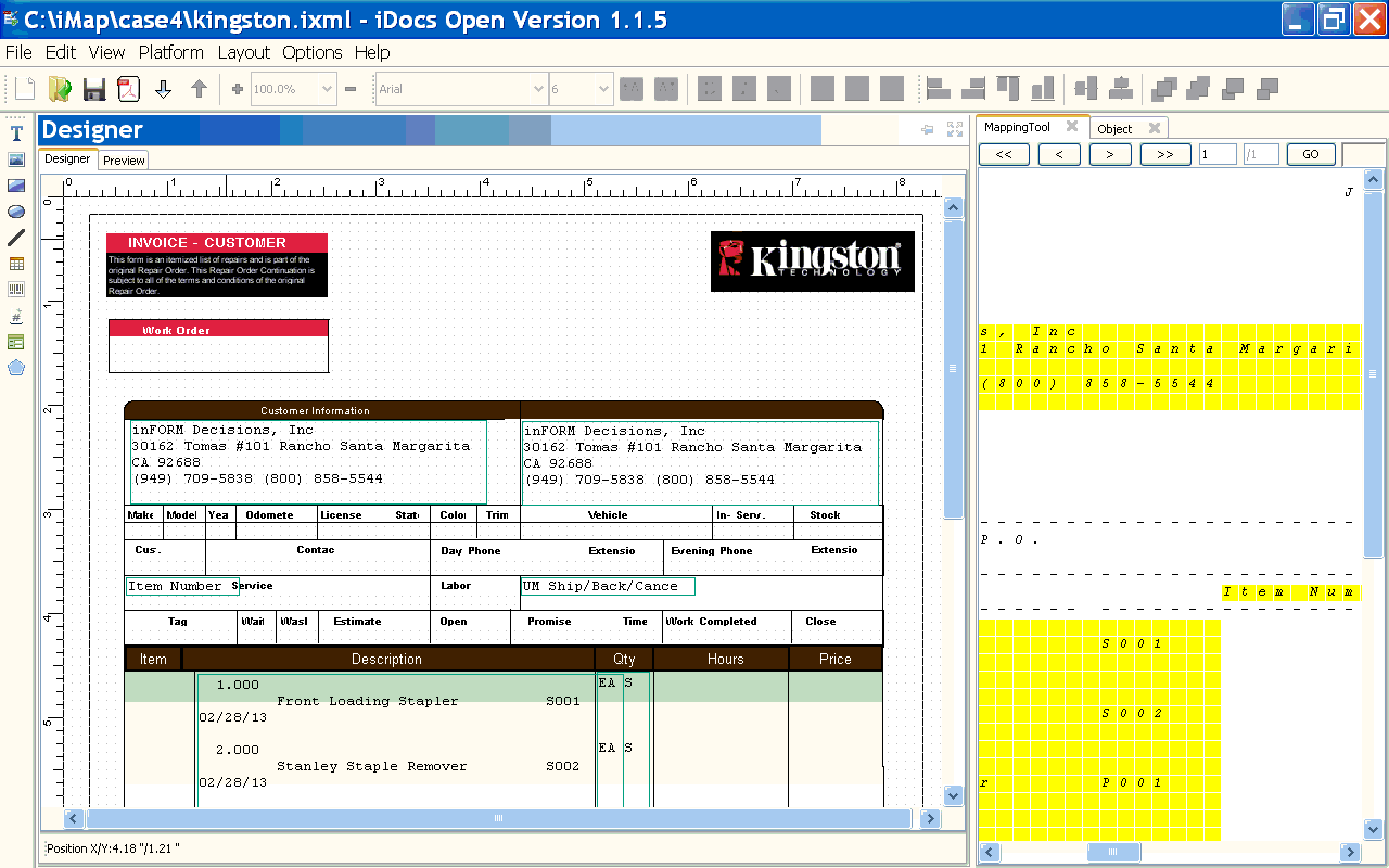 iDocs Designer - Form & Document Design for IBM AS400 iSeries, UNIX ...